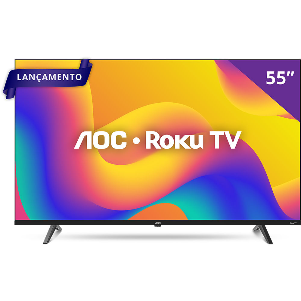 Smart TV AOC Roku TV 55" 4K - Série 7045